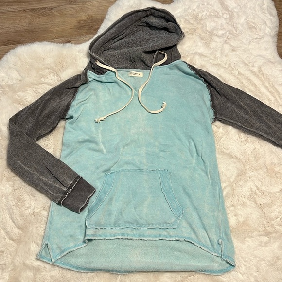 Ocean Drive | Tops | Ocean Drive Burnout Fleece Colorblock Hoodie ...